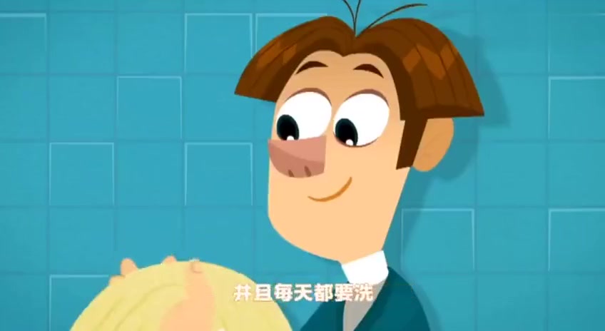 儿童动画片,螺丝钉,与细菌大战的吉姆和小希