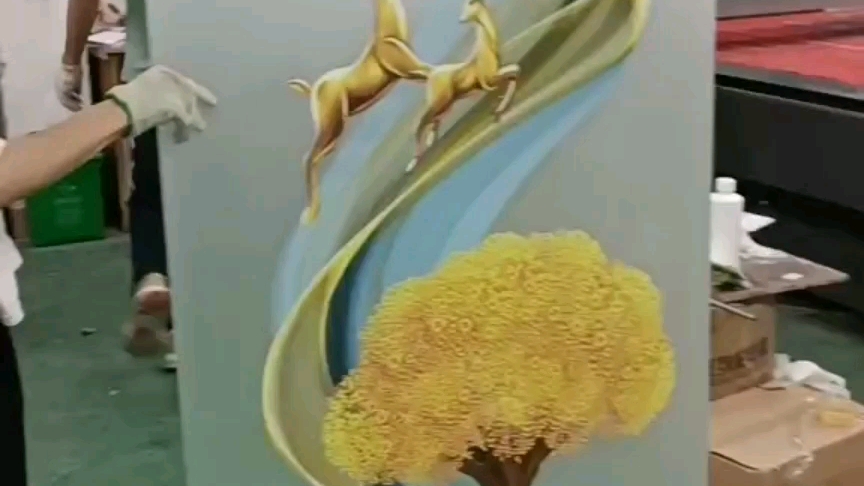 艺术玻璃屏风隔断,大小均可定制,款式多多。#屏风隔断 #装修