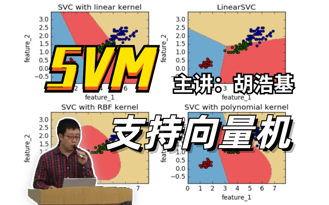 强推!浙大胡浩基教授带你掌握机器学习必学算法【SVM支持向量机】,...