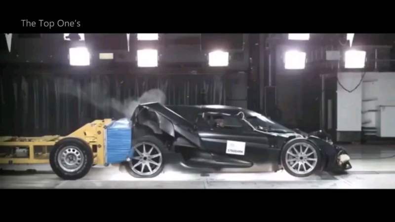 碰撞测试集锦,几十万甚至两千万撞没了,但最贵超跑却最不安全~