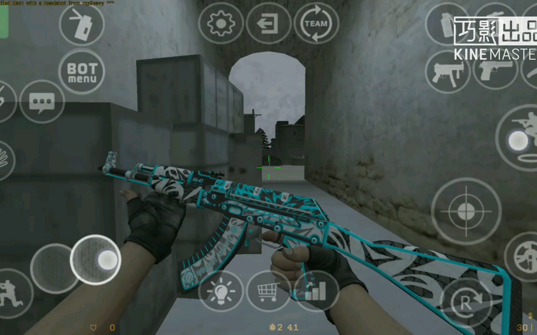 某up在手机上玩辣鸡手机csgo?(cs1.6mod)