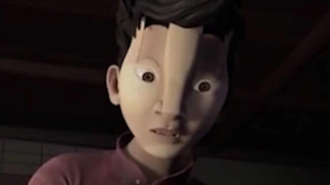 经典动画短片,男孩不愿学折纸人,拍下桌子发现自己处在湖中央