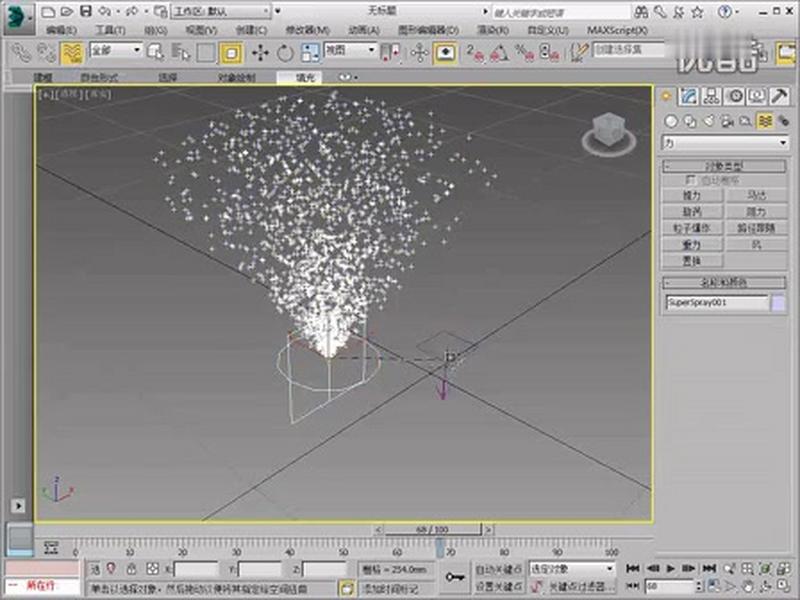 实战:用超级喷射粒子制作喷泉动画