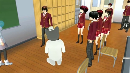 樱花校园模拟器:茶茶伤害同学,被女同学识破了
