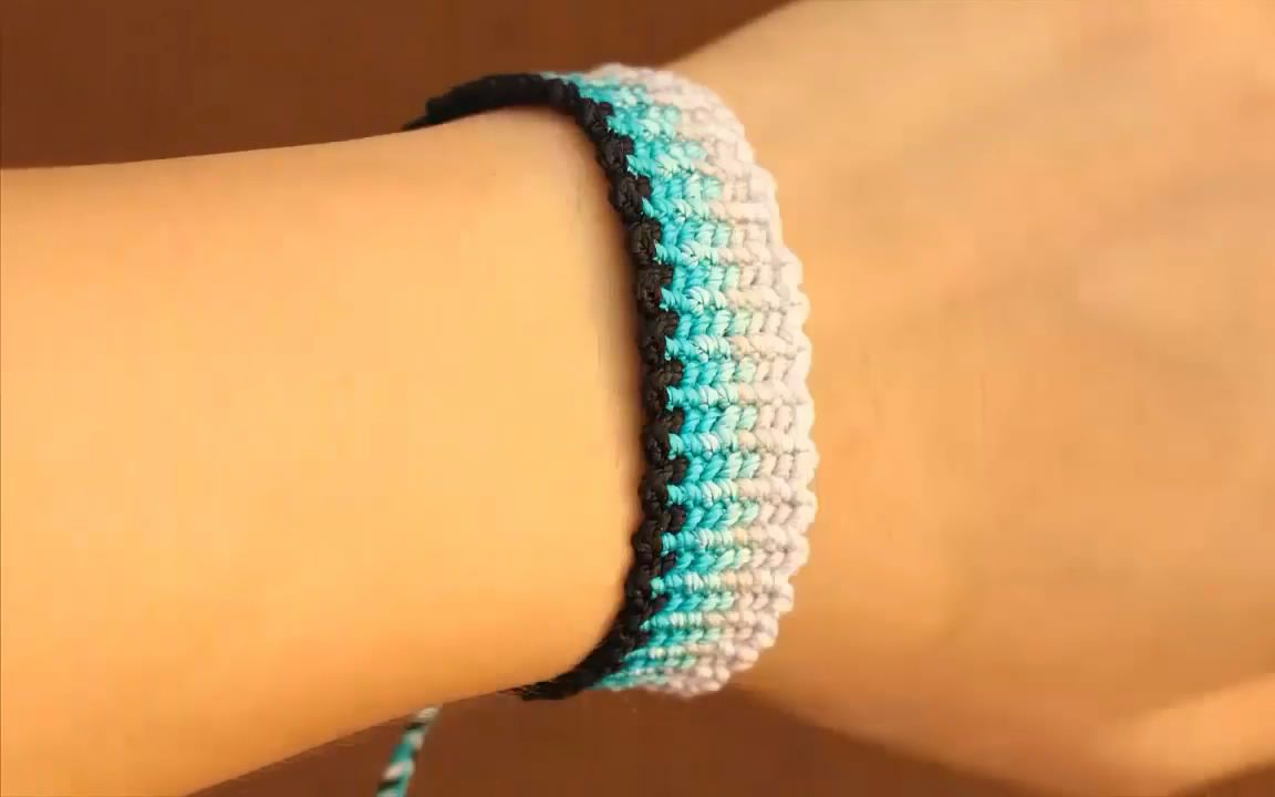 【手工编织DIY】编织“水稻手链”的方法,样式简单又美观