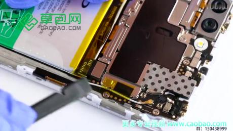 oppo R11拆机换电池教程-手机拆机维修-草包网