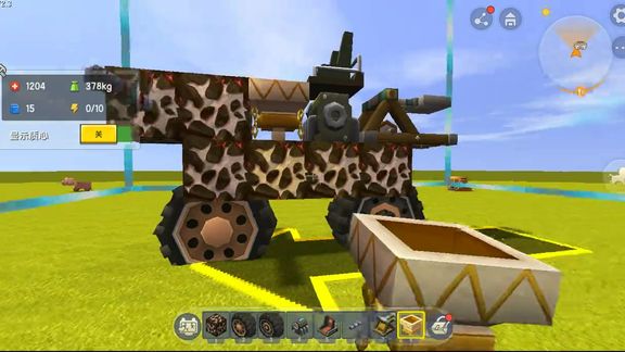 迷你世界:制造出一辆用意念控制的摩托车跑的飞快