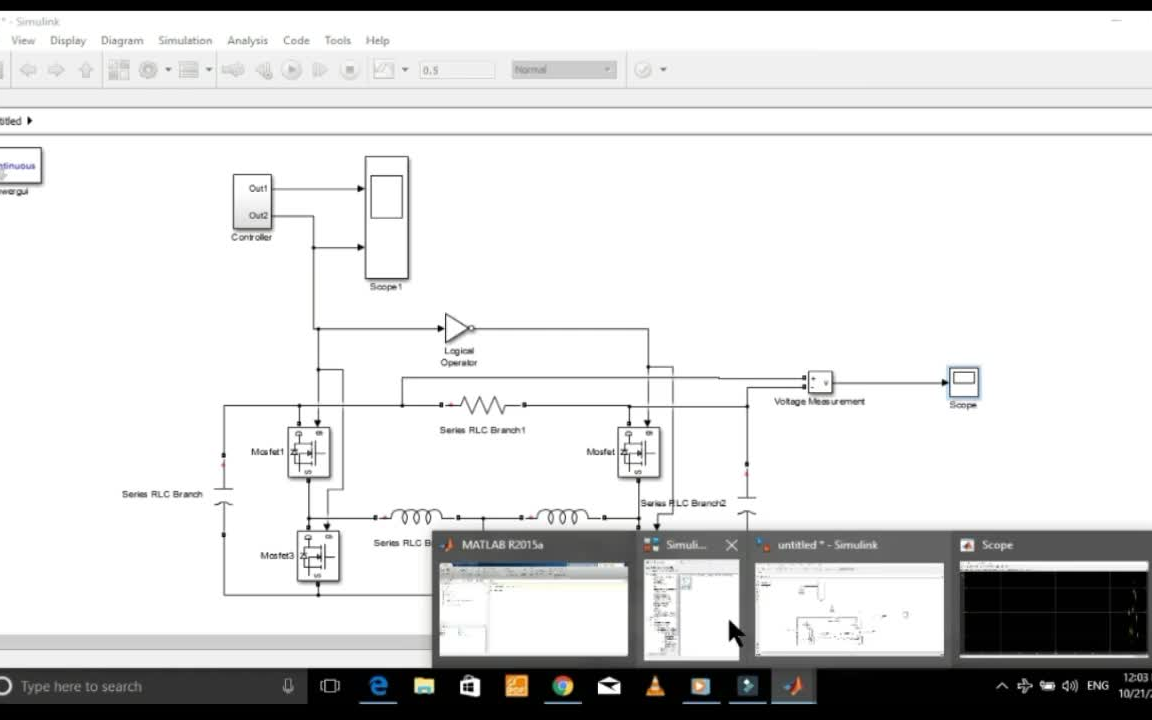 无变压器升压DC-AC逆变器设计 Simulink Matlab