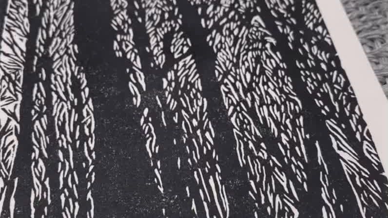 #doudream创作者计划 #木刻版画 花了很多碎片时间