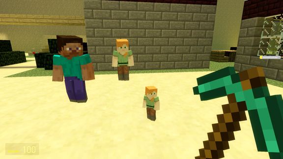 我的世界 二狗子怎么变小了