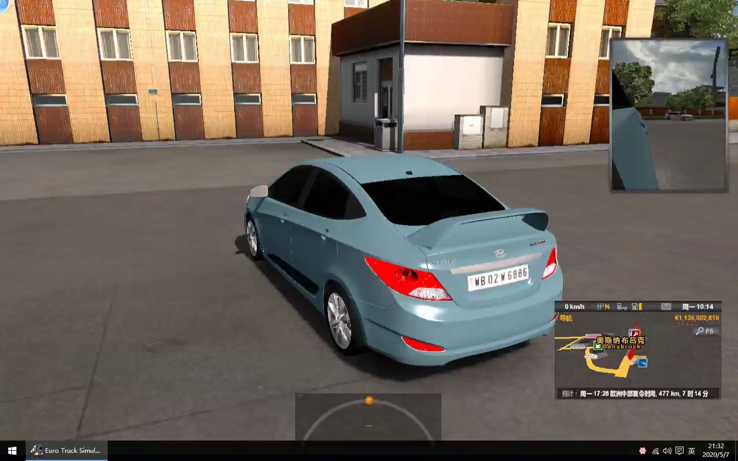 【欧洲卡车模拟2】 现代小车试驾 一路狂飙