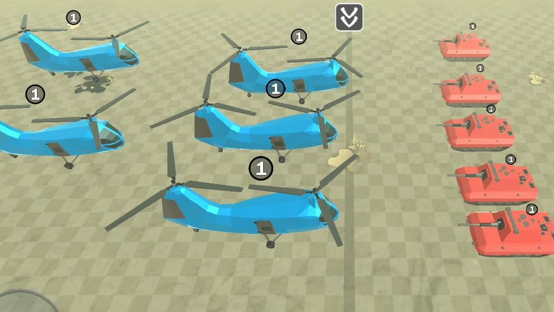 战争模拟器:直升飞机VS防御坦克 游戏