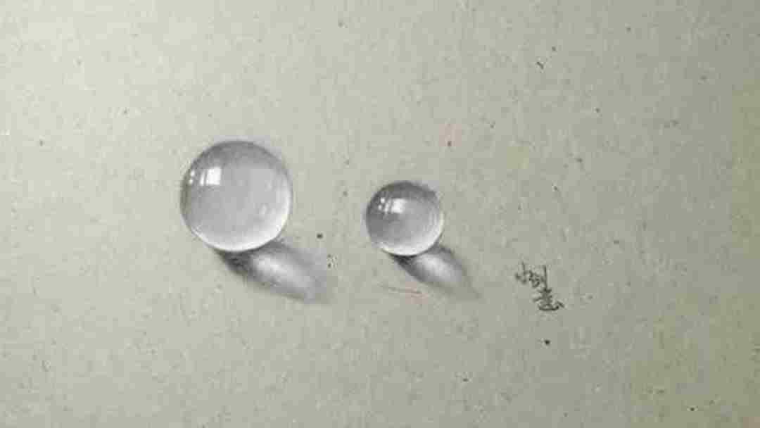 教你画逼真水珠,详细教程,一看就会