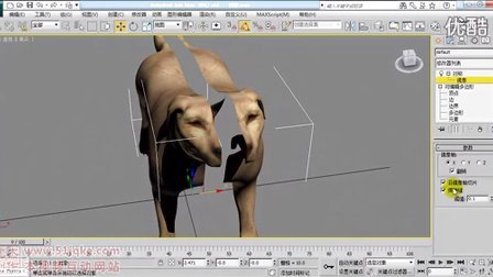 【3ds max】05-03-25:对称_狗狗