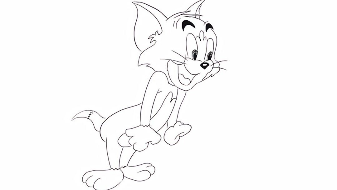 猫和老鼠动漫简笔画