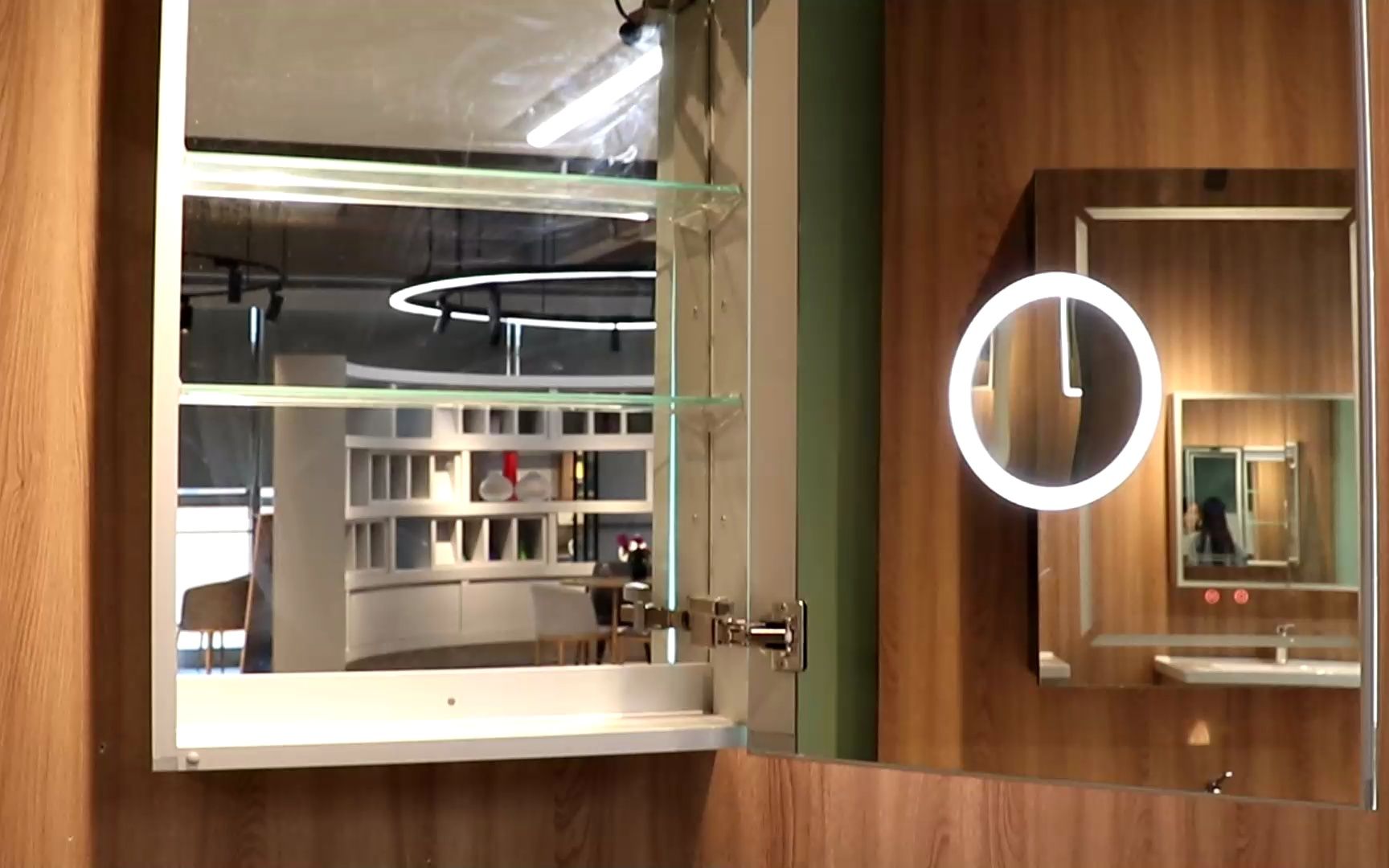 智能镜柜单开门款,深圳镜柜,镜柜厂家,LED镜柜,镜柜工厂,智能镜柜