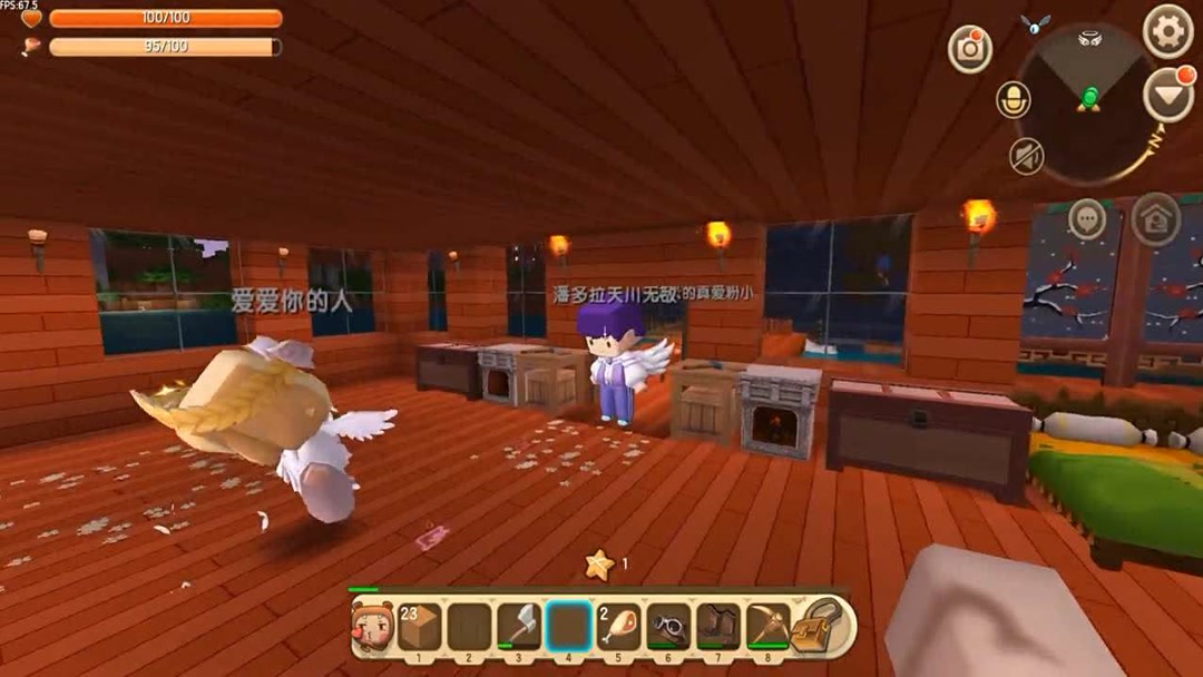 迷你世界 建造:刚建好的小房子,里面装修的真好!