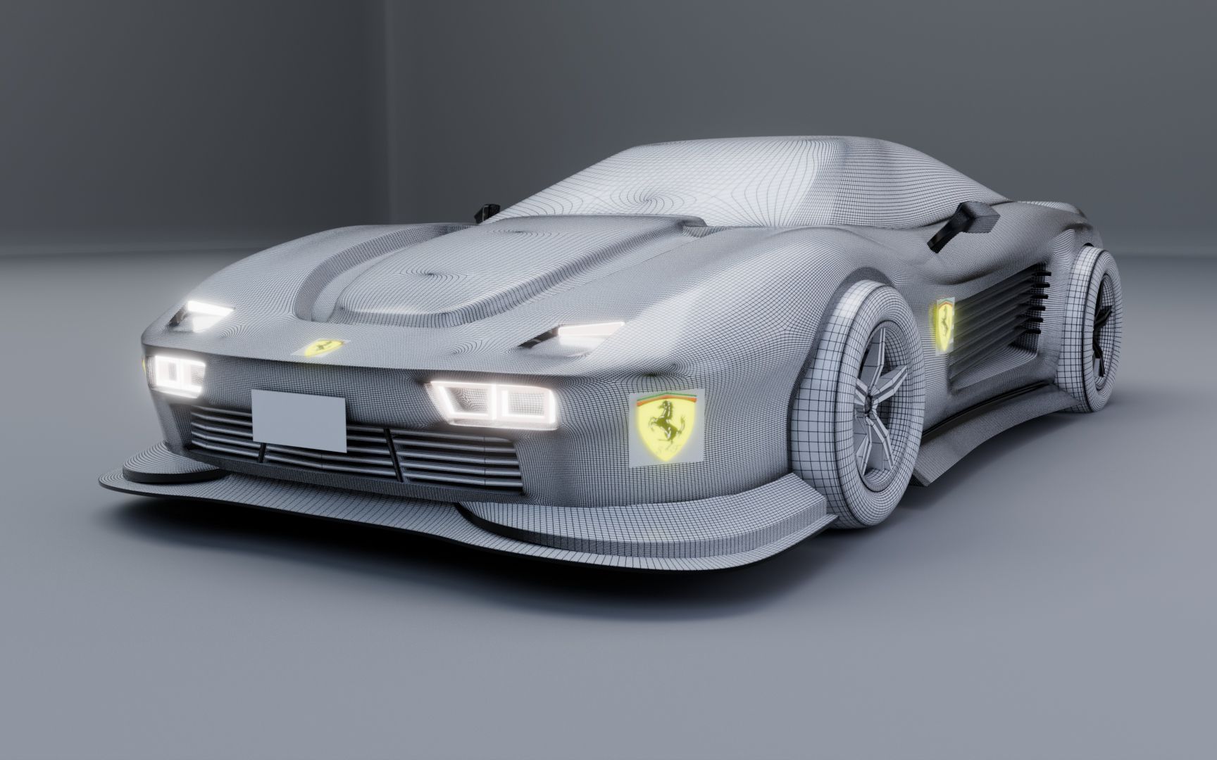 【maya建模】硬表面汽车模型制作,零基础建模案例讲解~