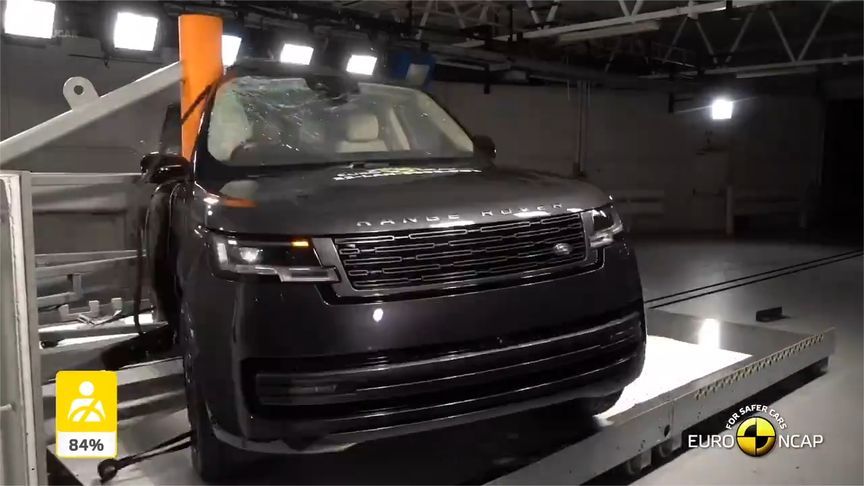 路虎揽胜 Euro NCAP 碰撞测试视频来啦!看看大虎子咋样~