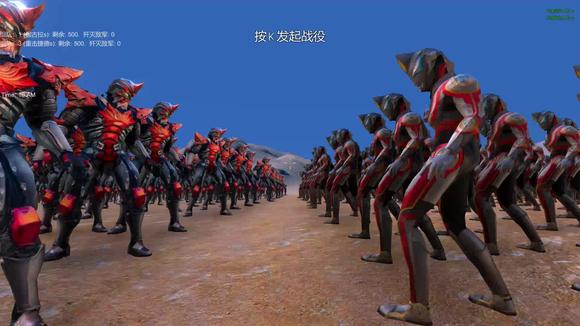 史诗战争模拟器:终极捷德奥特曼对战欧布死敌伽古拉