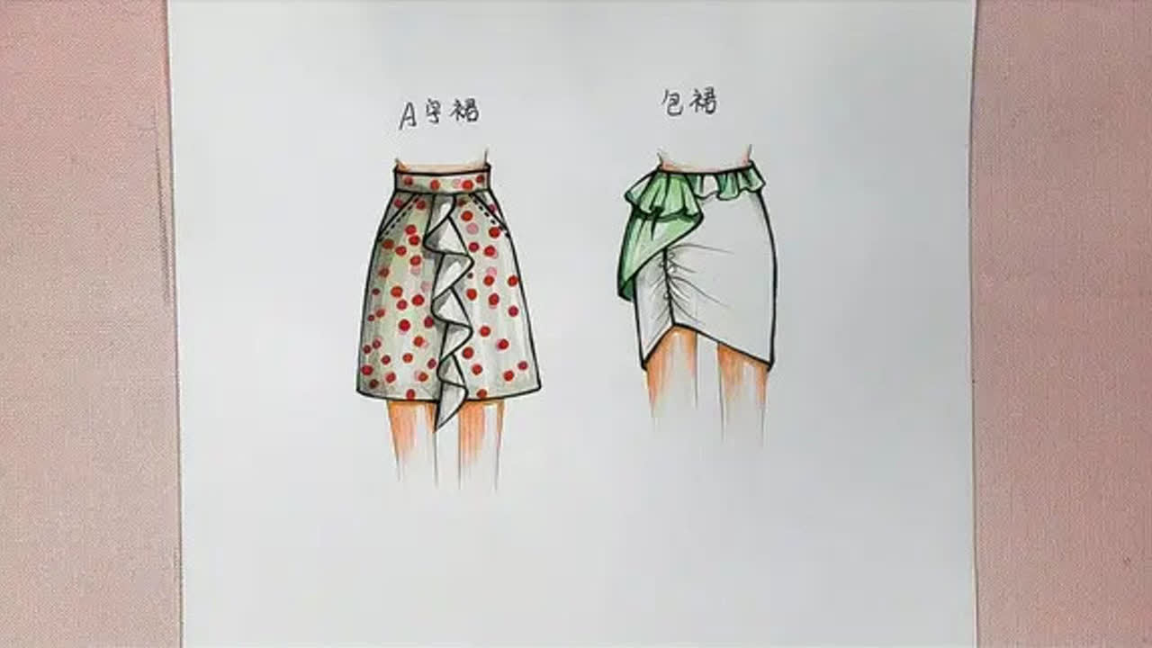 服装设计手绘...