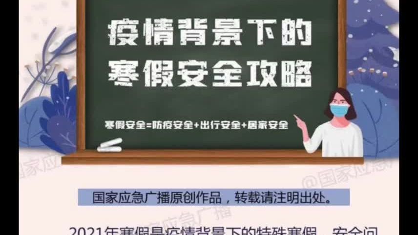 疫情背景下的寒假安全攻略#防控疫情我们在一起 #寒假#安全教育
