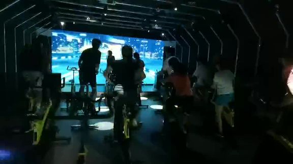 今日份课程,#动感单车 #燃脂爆汗 #花式动感单车