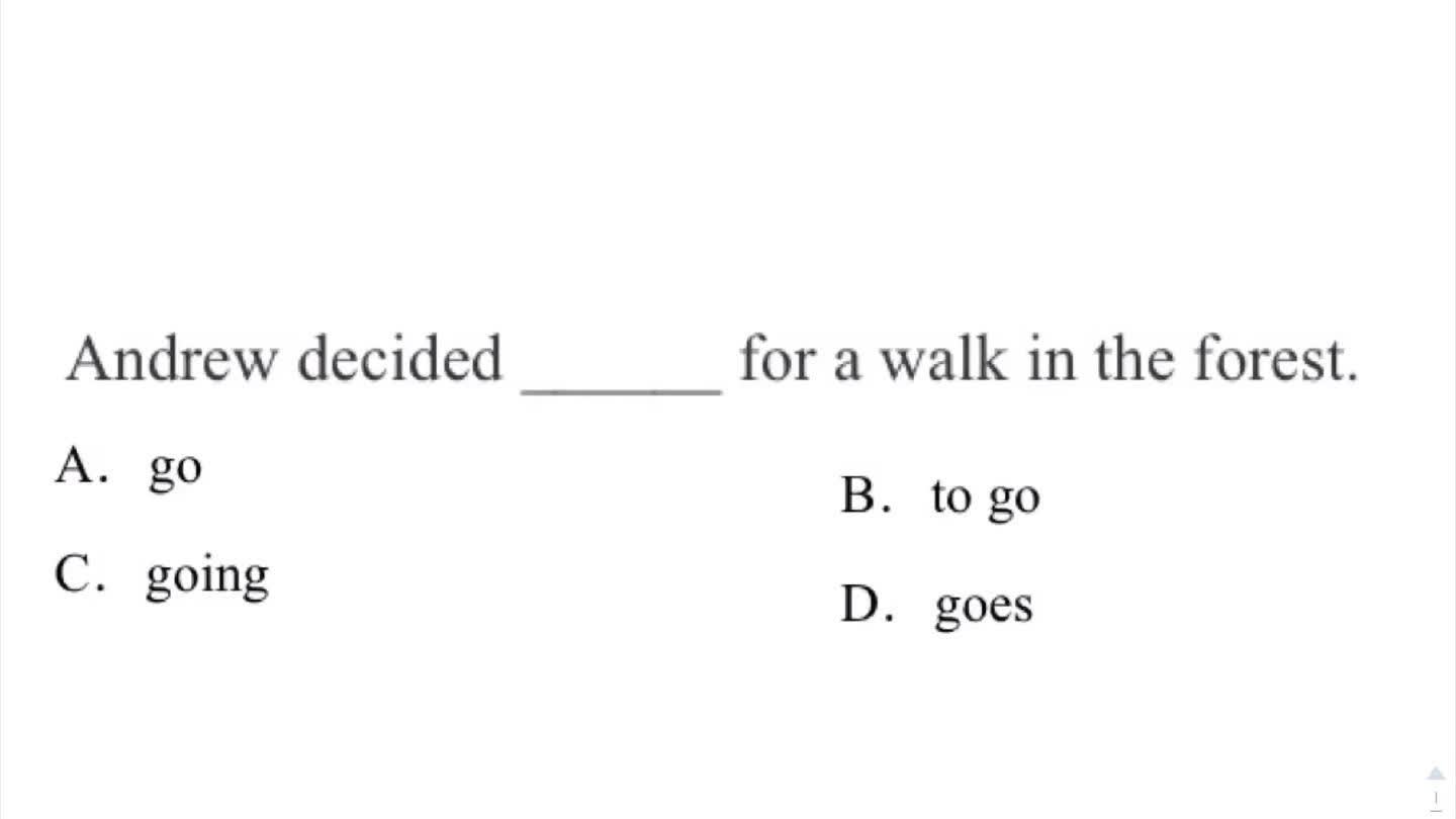 初中英语选择题,decide的题目大家不陌生,顺藤摸瓜就.