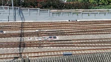 CR400AF重联动车组驶入北京站交汇HXD3C0731牵引K1177次列车(...