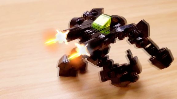积木定格动画:迷你变形金刚机甲系列5