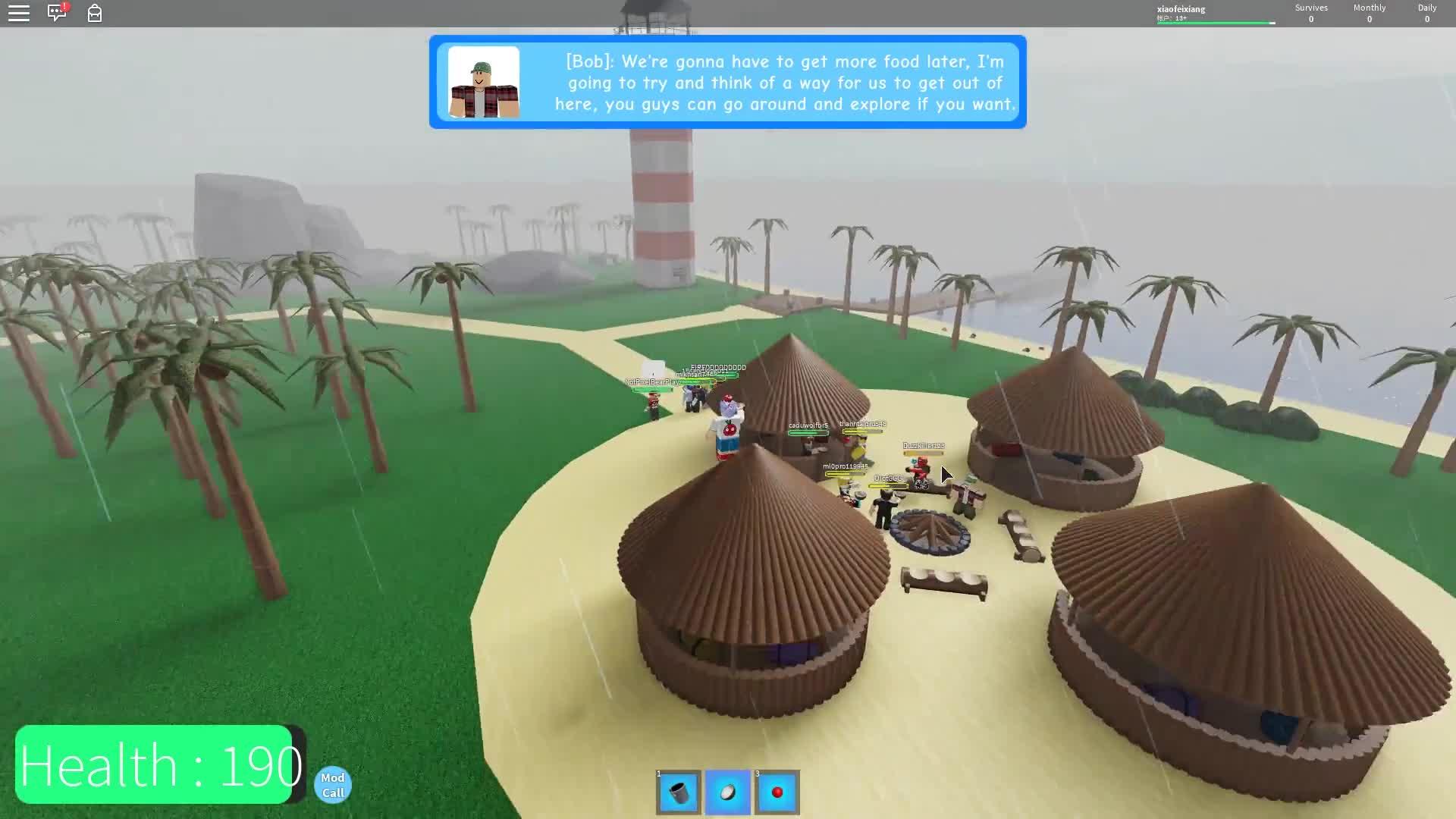 小飞象解说 Roblox小岛故事模拟器 在荒岛上体验自然灾害!乐高小游戏