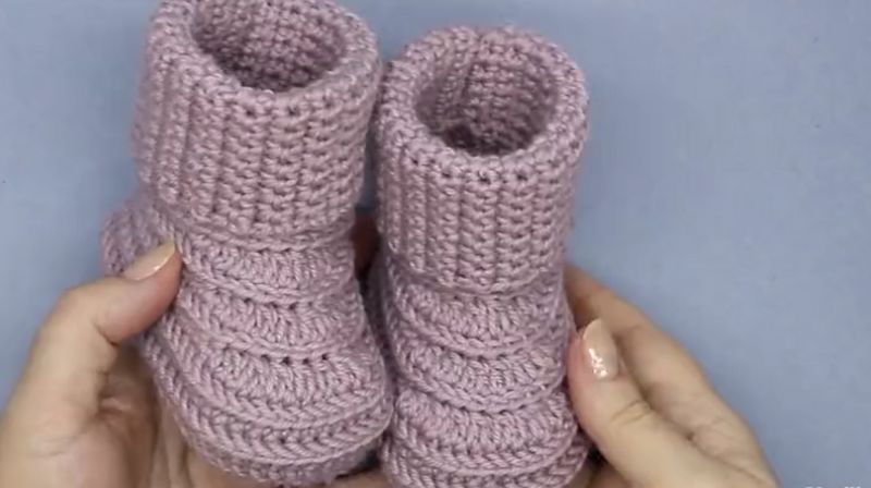 婴儿毛线鞋编织教程(二):简单易学,抓紧给宝宝编织一个吧