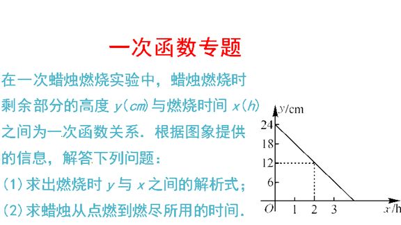 数学一次函数知识点:划重点!这种题型不掌握数学怎么可能过100