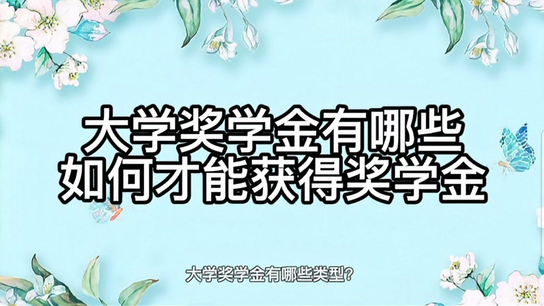 大学的奖学金有哪些类型?如何才能获得奖学金