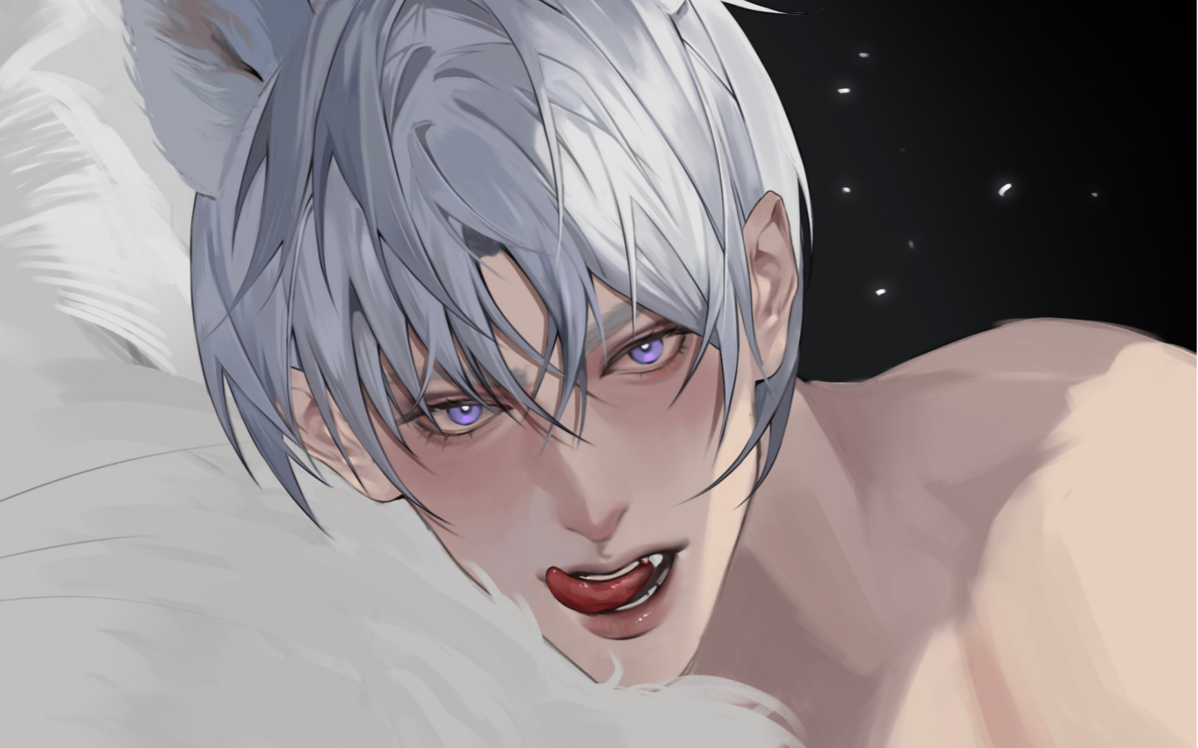 【procreate】为了你我变成狼人模样