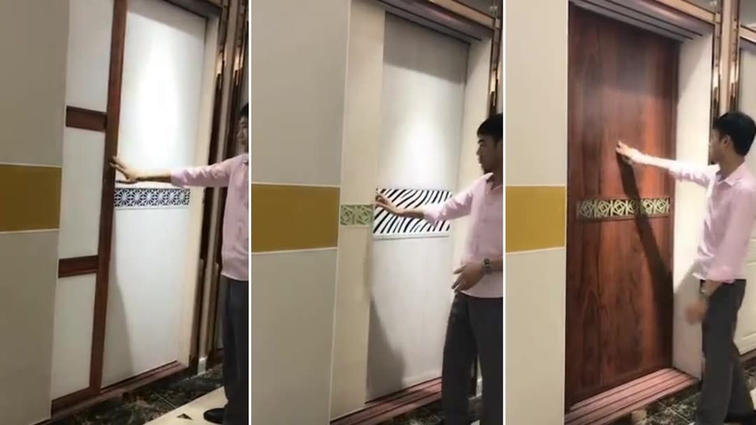 手机实拍衣柜推拉门样式,正在装修的看过来