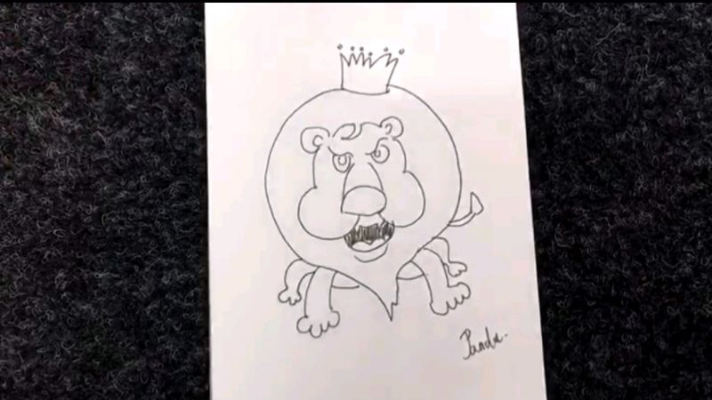简单易学卡通画,小狮子系列(第三集)