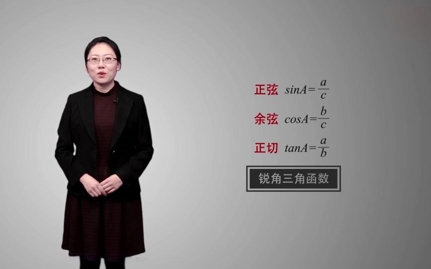 初三数学 理解锐角三角函数