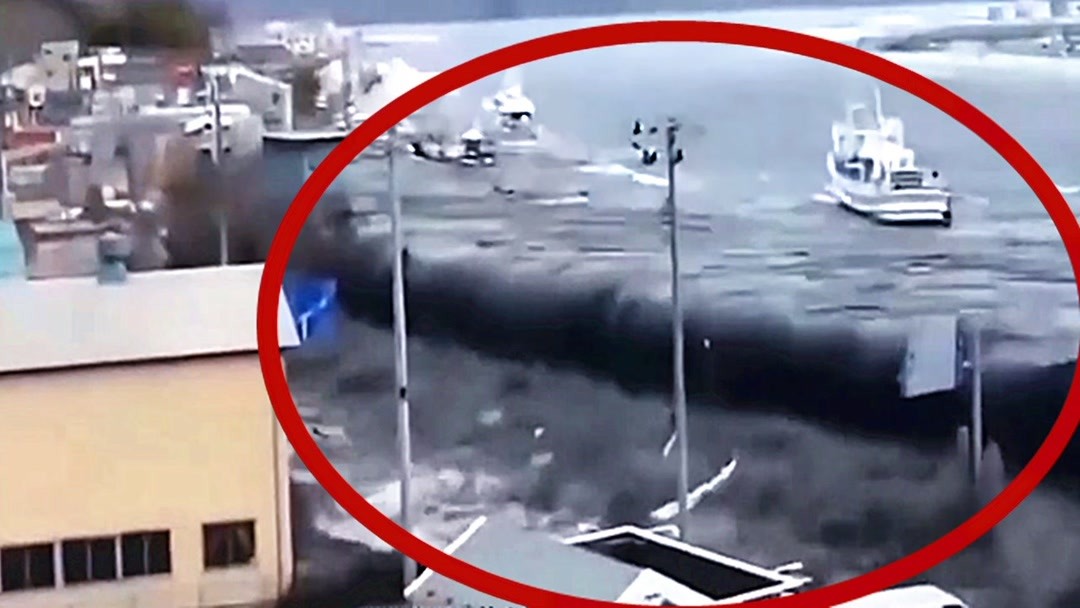 大自然的威力,视频记录海啸发生的一刻