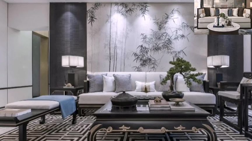 以传统文化内涵为设计元素,巧妙地糅合现代家居的舒适性