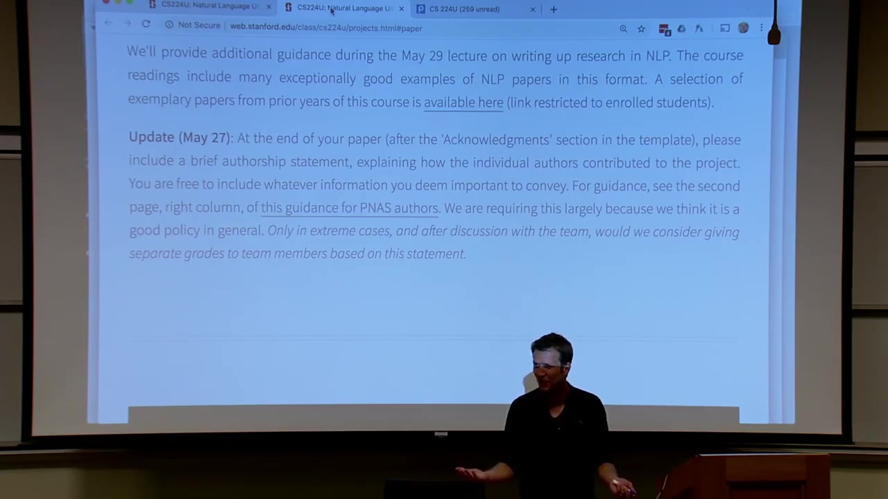 Lecture 15 – Presenting Your Work | Stanford CS224U: Natural ...