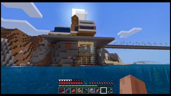 【我的世界】第十三期 海景房初步完成,带大家参观一下#我的世界