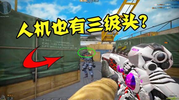 穿越火线:又一把神器曝光?人机角色全部3级头!