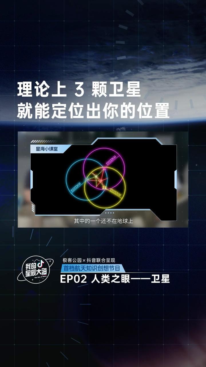 #我的星辰大海 理论上 3 颗卫星,就能定位出你的位置,但现实情况往往...