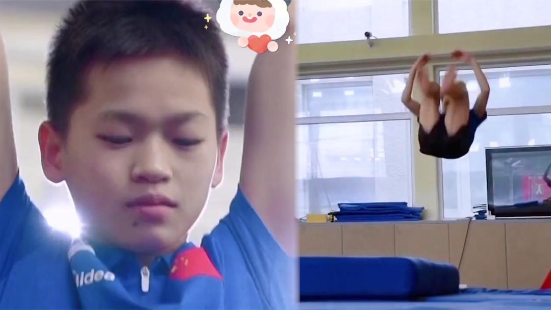 全红婵回国家队训练,轻轻松松完成空翻动作,假期狂吃长胖不少