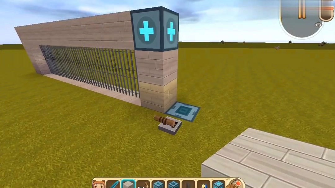 迷你世界电路教程制作升降门,再也不怕家里进小偷了