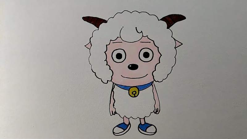 画画课堂:零基础学画画,大家喜欢的喜羊羊