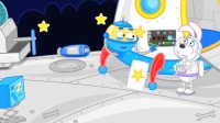 儿童卡通片:小狮子的宇宙飞船出现了故障