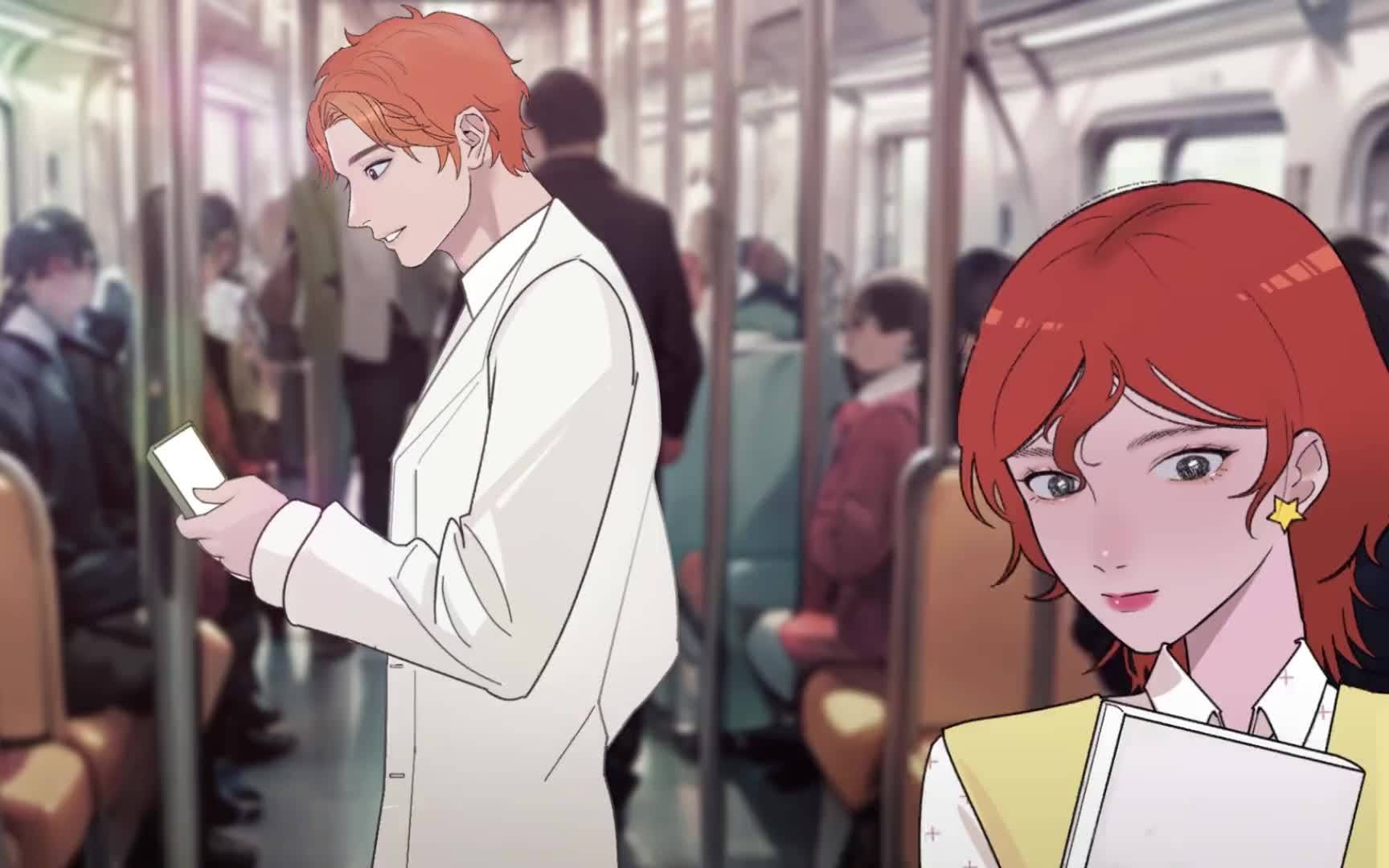 地铁上丢失的金箍棒竟被crush捡到了 #二次元 #原创动画 #恋爱