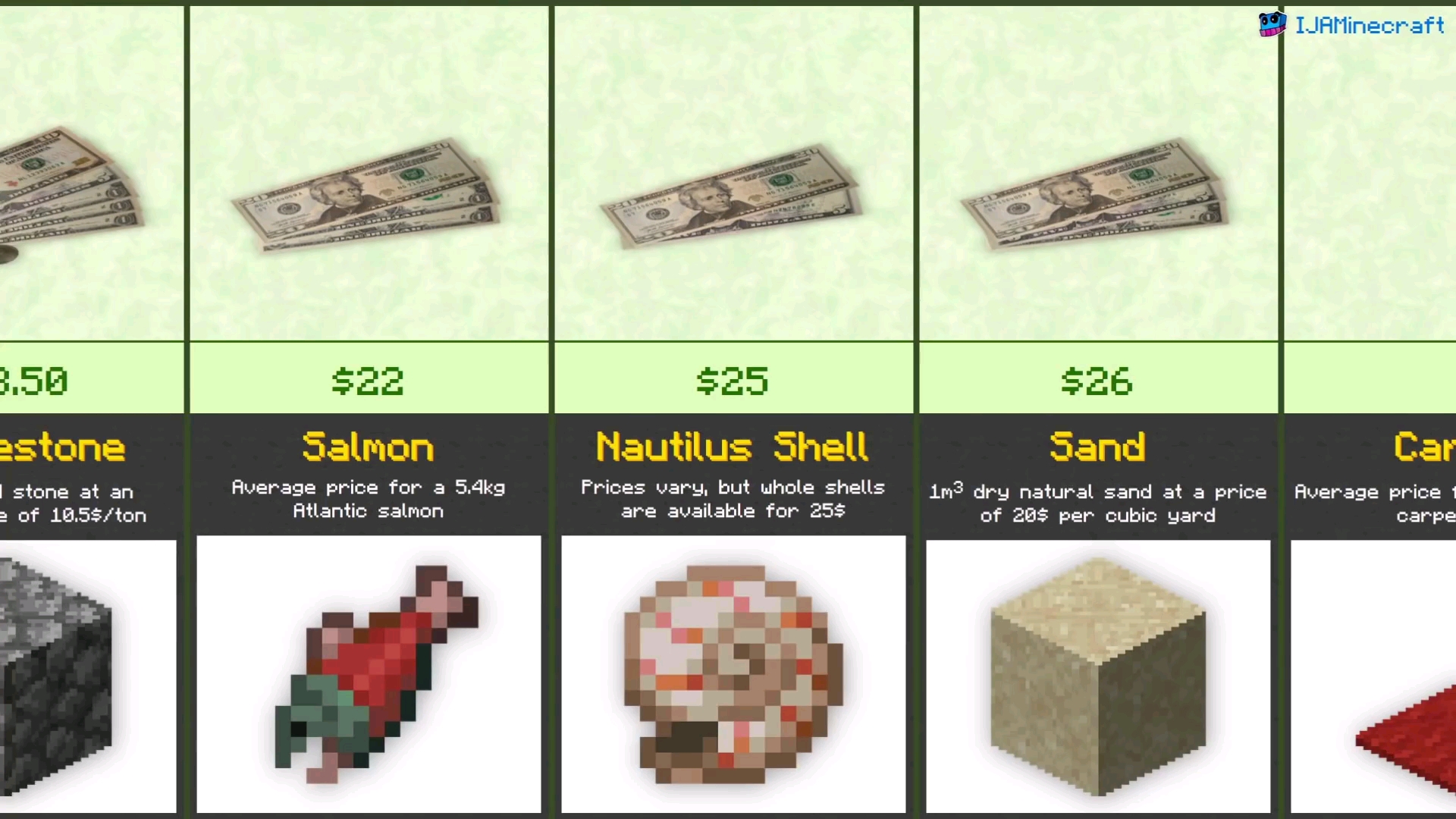 【我的世界】物品值钱排行榜